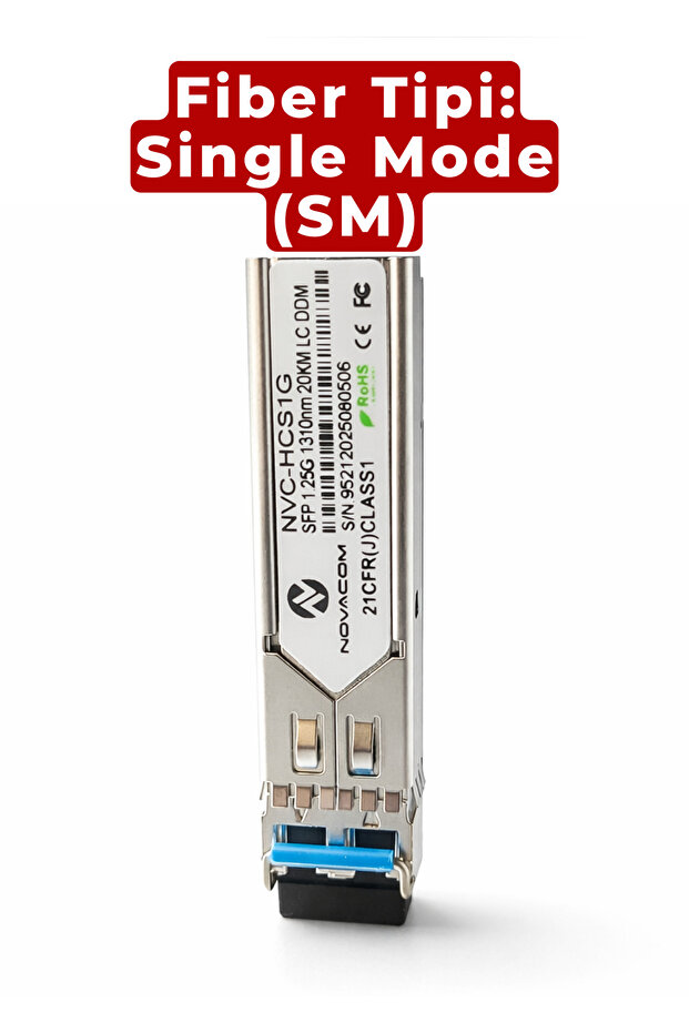 NOVACOM Sfp 1.25g 1310Nm 20Km Lc Sm Ddm Fiber Optic Module- Trendyol