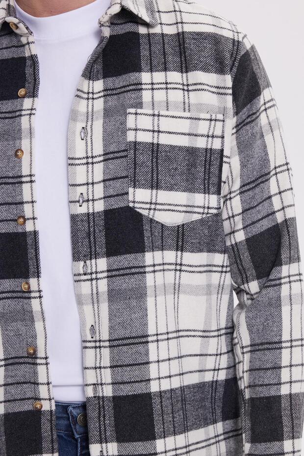 Tudors Ανδρικό πουκάμισο ξυλοκόπος με κανονική εφαρμογή, χειμερινό καρό ...