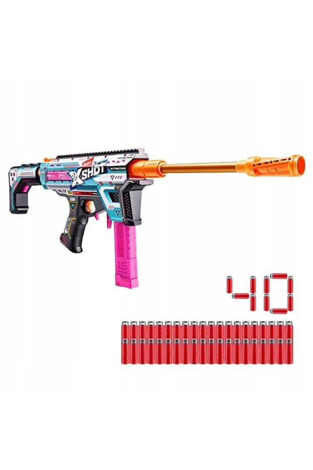 X-Shot Set de pistol de suflat cu pompă motorizată Xshot Pro- Trendyol