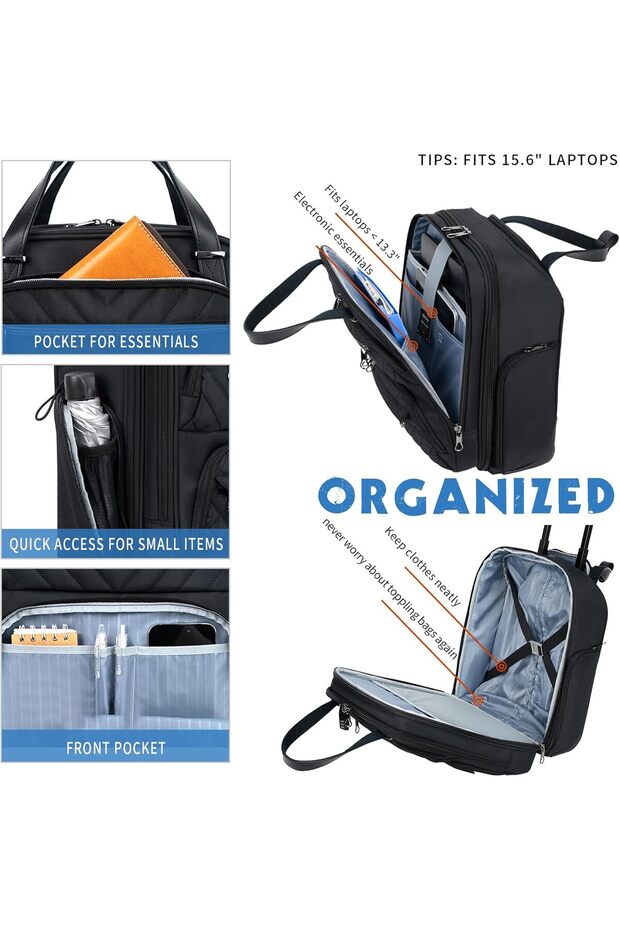 KROSER Carry On Underseat Multi-functional, 16-inch Underseater ...