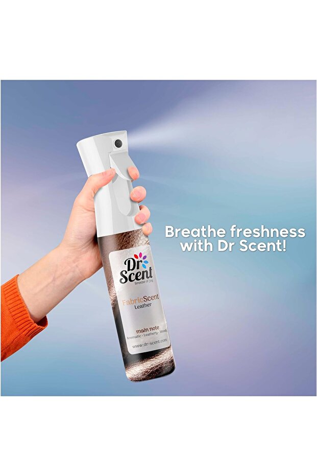 DR SCENT Fabric Spray Leather (300ml) Feel the Notes of Leather, Woody ...