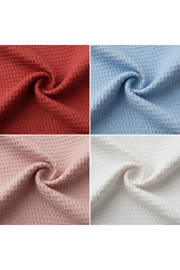 Blue Burgeon KADIN WAFFLE ÇOK AMAÇLI KOLAY KURUYAN YUMUŞAK BORNOZ ...