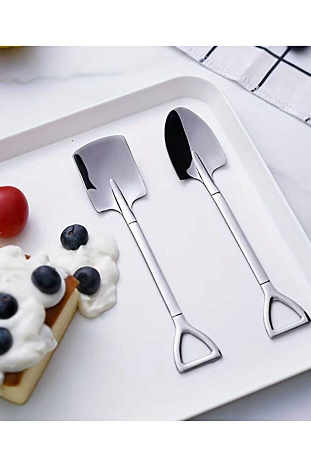 ÇEÇEN HOME 6-Piece Dessert and Coffee Spoon Shovel Shaped Spoon Tea ...