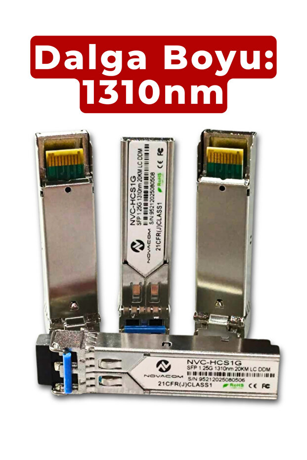 NOVACOM Sfp 1.25g 1310Nm 20Km Lc Sm Ddm Fiber Optic Module- Trendyol