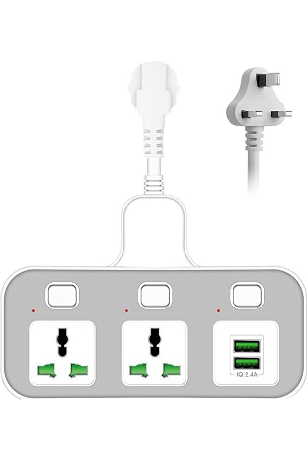 ECVV Power Distributor with Universal Sockets and USB Charging Ports ...