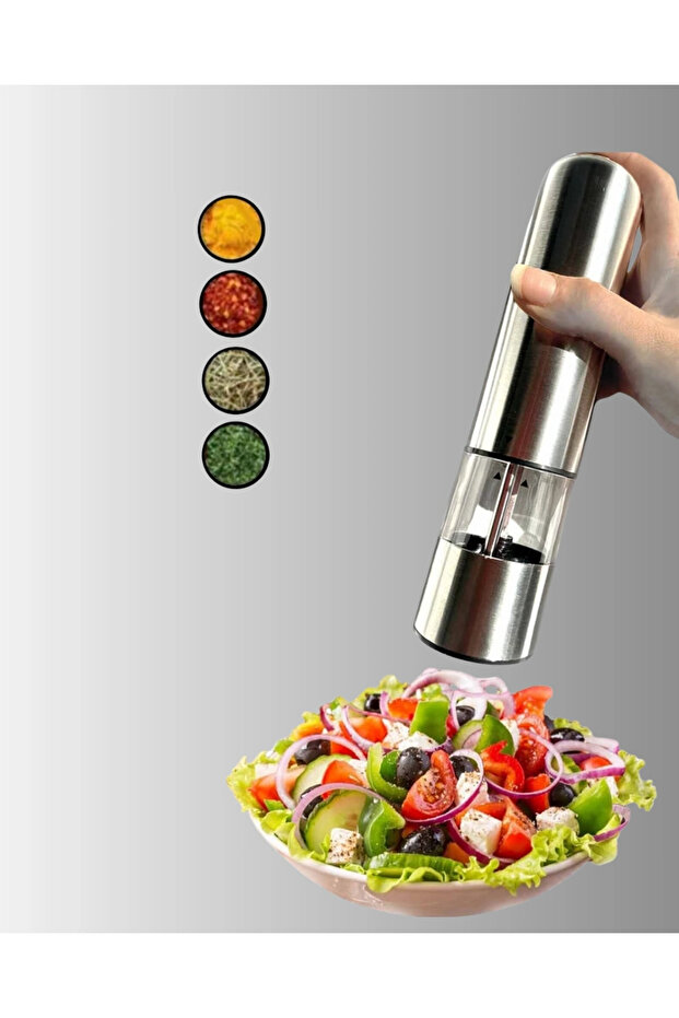 shopwave One-Hand Operated Automatic Spice Grinder Illuminated System ...