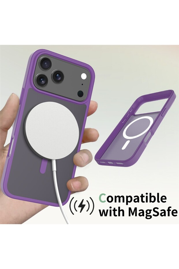 Nezih Case Apple iPhone 17 Pro Uyumlu Magsafe Sarj Destekli Mat Şık ...