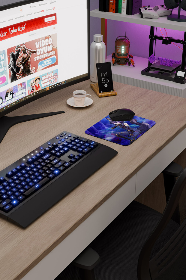 mousepad bastir The Eminence in Shadow Anime V5 - 22X18 وسادة ماوس ...