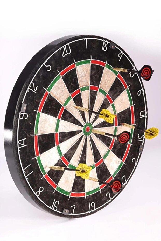 Delta Profesyonel Sisal Dart Seti 45 Cm (18 İnç) Büyük Boy + 6 Dart Oku ...