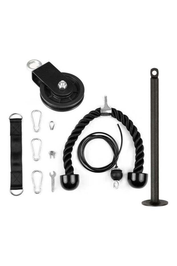 Generic Fitness Lift Pulley System for Triceps Pull Down, Biceps Curl ...