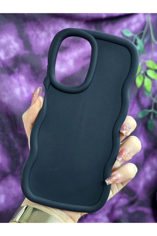 Magic Ring Realme C55 Compatible Soft Textured Wave Edge Matte Black ...