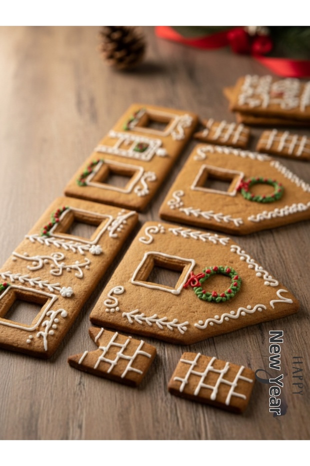 Maku home Gingerbread Cookie House /Christmas Themed Cookies/ / New ...