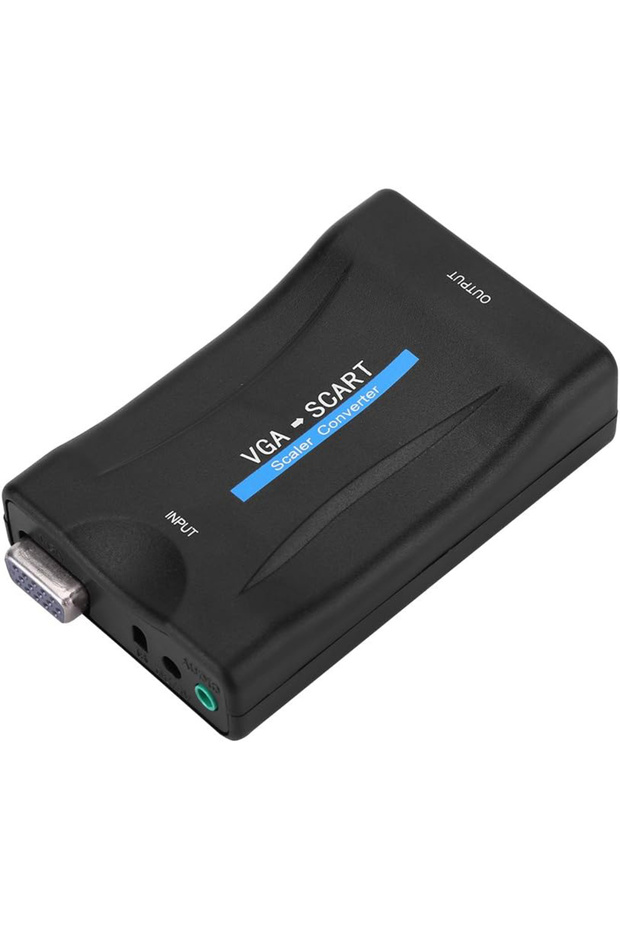 Coverzone VGA to SCART Dönüştürücü Scaler Kutusu PC Laptop TV Aktarma 3 ...