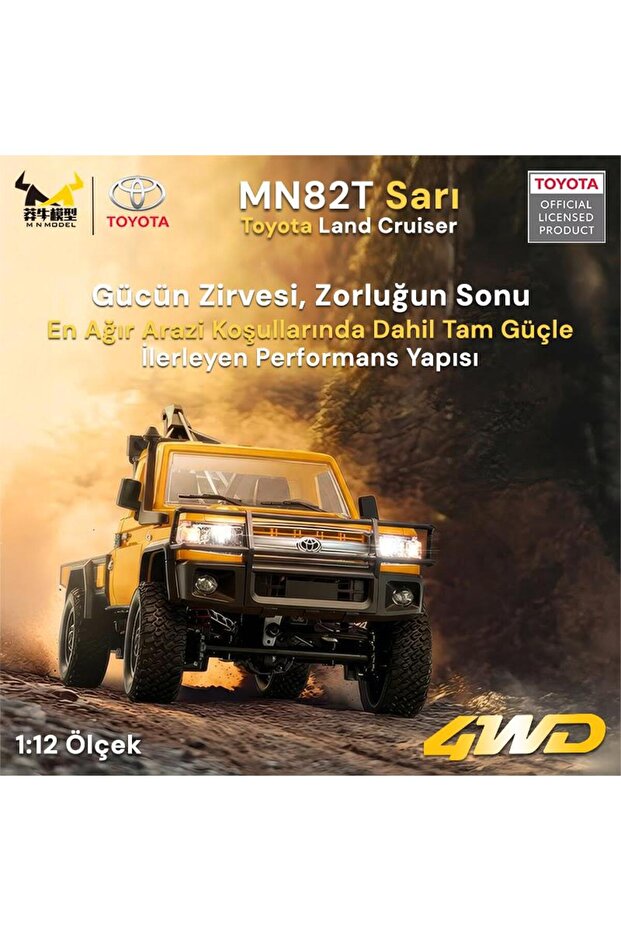 MN Model MN82T 1/12 Toyota Land Cruiser LC79 4WD RC Model Crawler ...