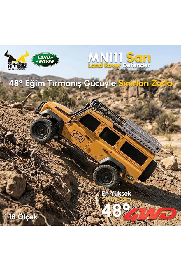 MN Model MN111 1/18 Land Rover Defender 110 4WD RC Model Rock Crawler ...