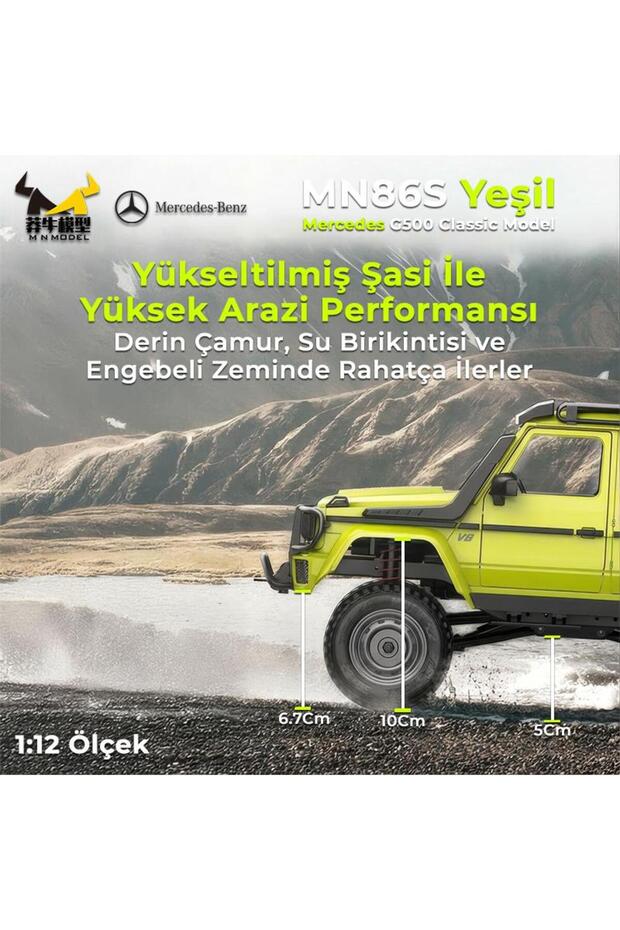 MN Model MN86S 1/12 G-Wagon Mercedes G500 4WD RC Model Rock Crawler ...