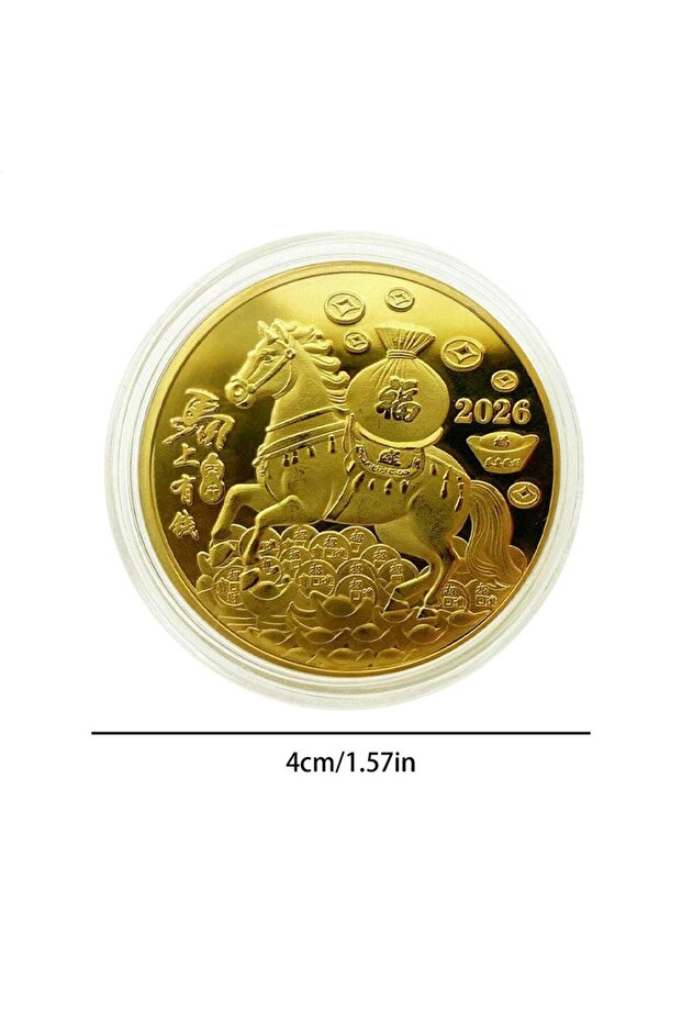 Choice Gold 2026 Year of the Horse Souvenir Art Collectible Coin ...