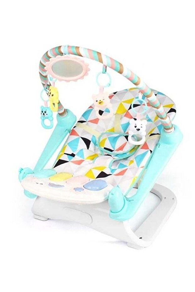 Türkiye Infant Rocker Chair with Musical Piano Keys & Toy Bar- Trendyol