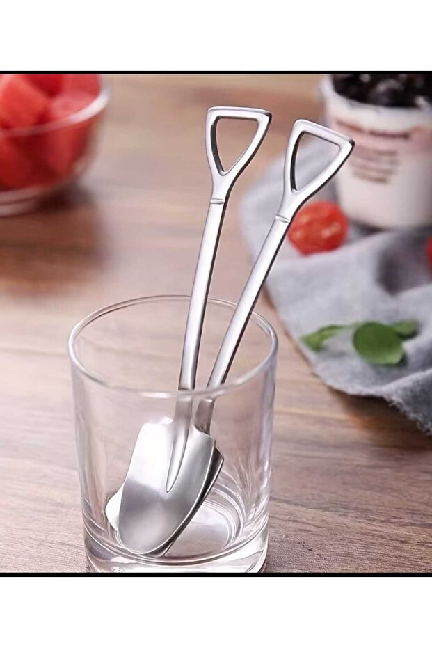 ÇEÇEN HOME 6-Piece Dessert and Coffee Spoon Shovel Shaped Spoon Tea ...