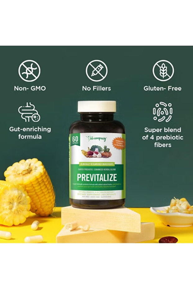BB COMPANY Previtalize Prebiotic Supplement, Supports Digestion ...