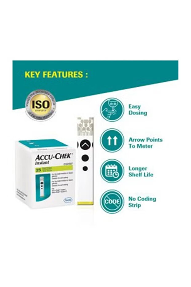 ACCU-CHEK Instant Accu-Chek Instant Original Blood Glucose Test Strips ...