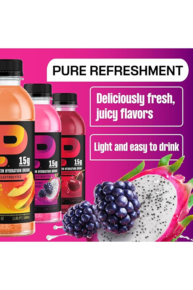 Protein2o Hydration Drink, 15g Whey Protein Isolate & Electrolytes, 16. ...