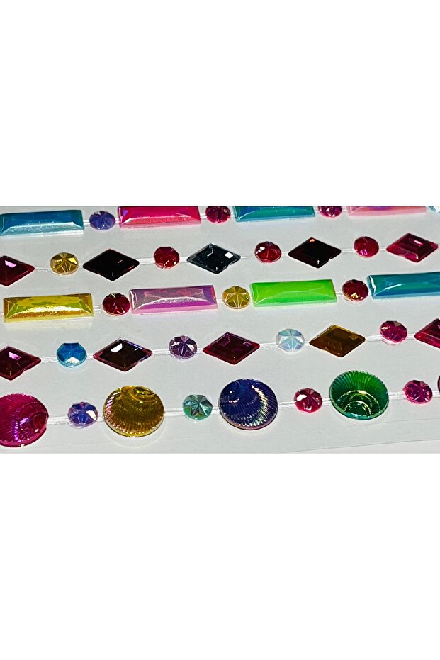 Next Plus Rainbow Royal Crown 3D Gem Триизмерна каменна стикери за лице ...