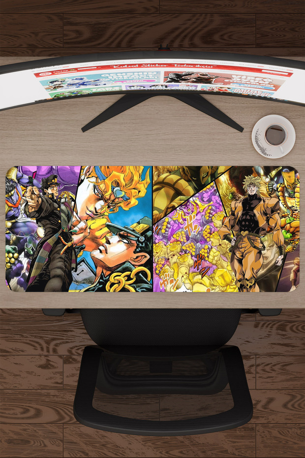 mousepad bastir JoJo no Kimyou na Bouken V4 - 70x30 XL Gaming Kauçuk ...