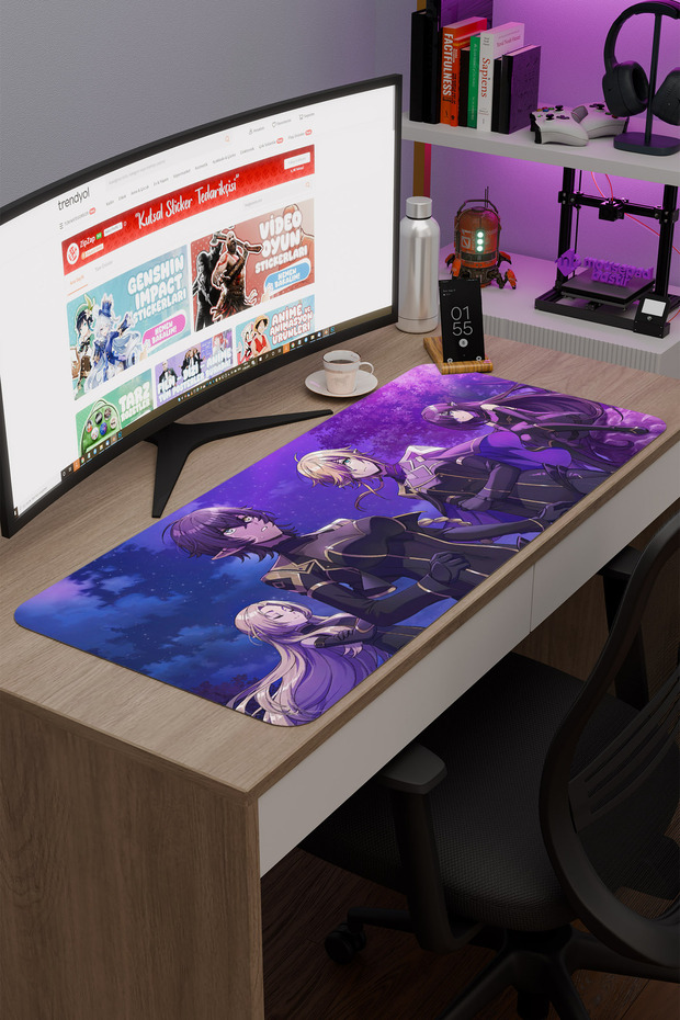 mousepad bastir The Eminence in Shadow Anime V3 - 90x40 XXL Gaming ...