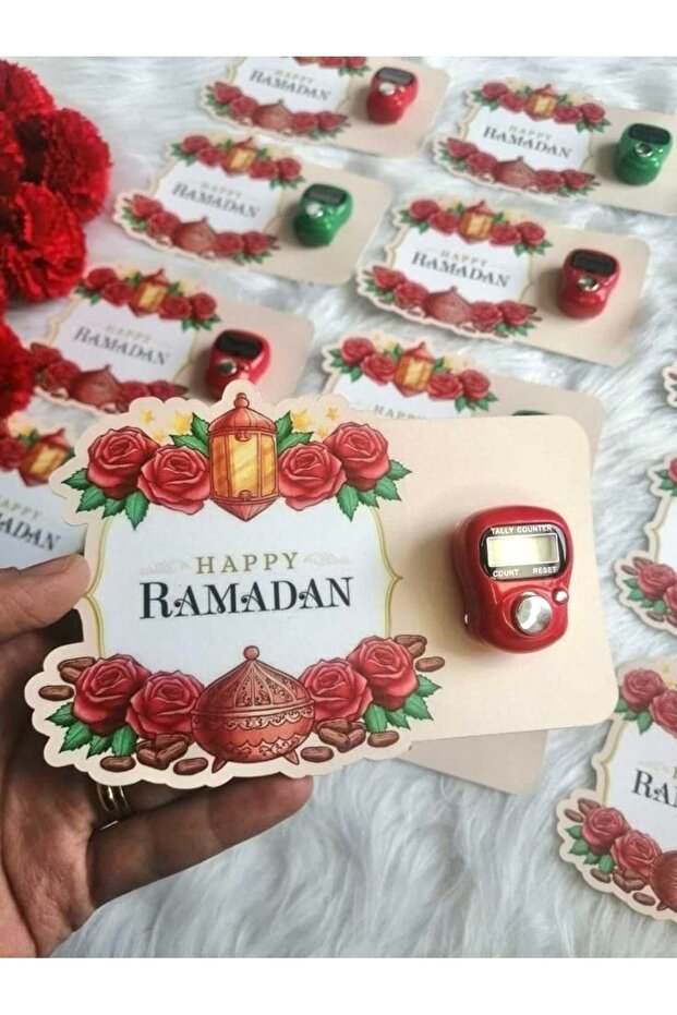 Mapel 15 adet zikirmatik kartı mevlid, hac, umre, ramazan, hediyeliği ...