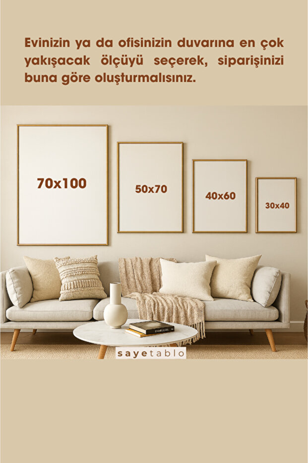 sayetablo Kuş Bahçesi - Gerçek Cama Baskı Gold Alüminyum Metal ...