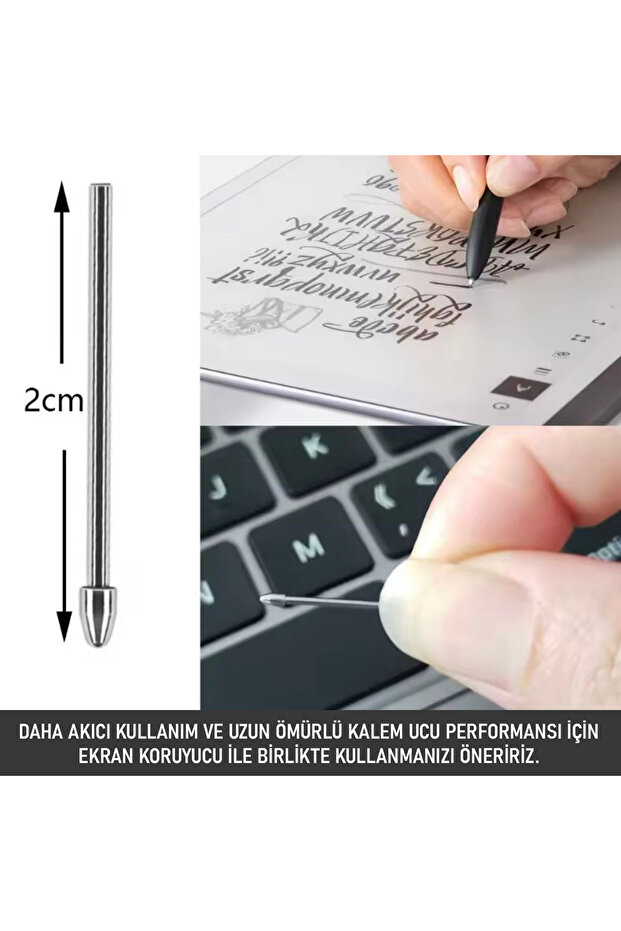 Samsung Caseonn Galaxy Tab S11 X730 Titanyum Alaşımlı Metal Kalem Ucu ...