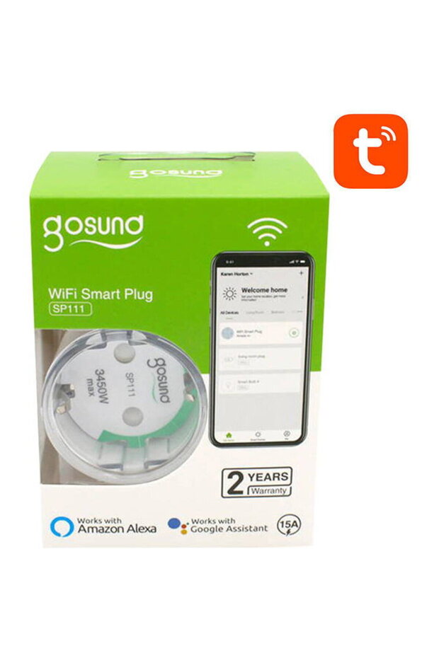 Gosund SP111 with energy monitoring, Applications: and TUYA, Voice ...