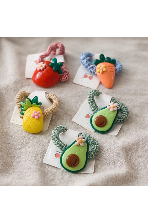 LİA CLİPS CO Meyve Figürlü Tasarımlı Kız Çocuk Lastik Toka - Fiyatı ...