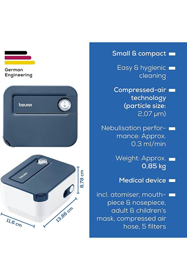 Beurer Beurer IH16 Inhaler with Compressed Air Technology: Upper and ...