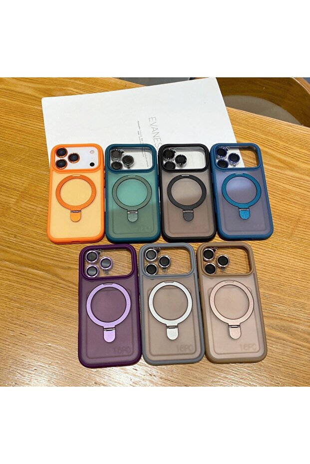 HYPERSOFT Iphone 16 Pro Max (6.9 inç) Uyumlu Stant Olabilen Metal ...