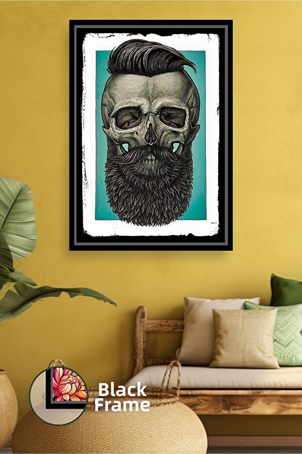 KOSS Dijital Πίνακας σε καμβά με κορνίζα, ανδρική διακόσμηση τοίχου με ...