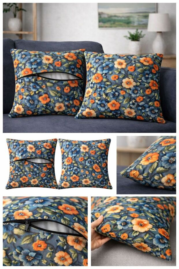 Eys Dijital Baskılı Çift Taraflı Pamuklu Kırlent Kılıfı – Gizli ...