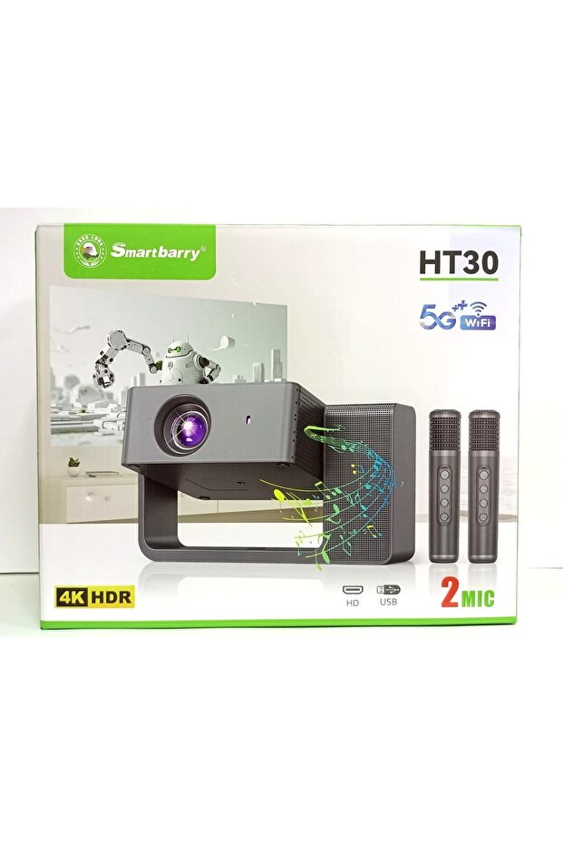 Smartberry HT30 Mini Smart Projector – 4K Supported, Wi-Fi & Bluetooth ...