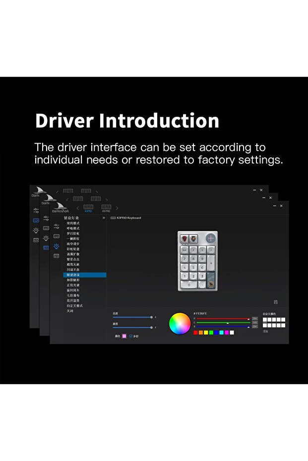 DARMOSHARK K3 Pro Trio-Mode Mekanik RGB Gaming Keypad - Fiyatı, Yorumları