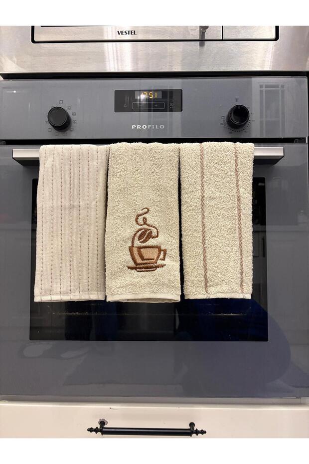 Mustgross 3’lü %100 Pamuk Mutfak Havlusu Seti – Yüksek Emici Kurulama ...