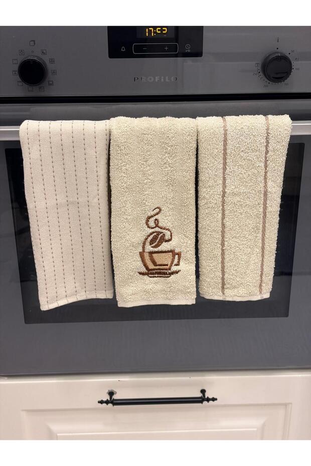 Mustgross 3’lü %100 Pamuk Mutfak Havlusu Seti – Yüksek Emici Kurulama ...