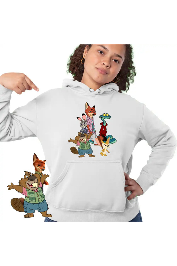 OEM Women's Hoodie Zootopia All Gang Zootropolis Zootropolis Nick Judy ...