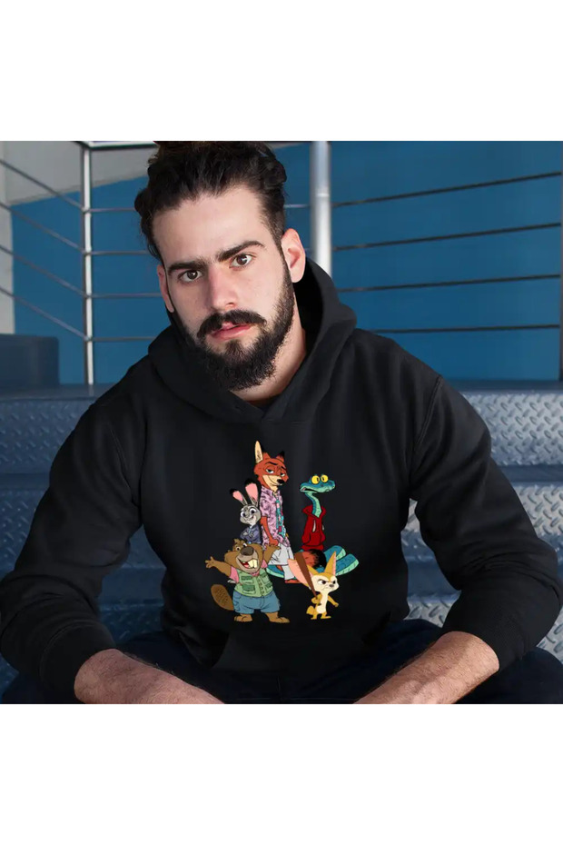 OEM Men's Hoodie Zootopia All Gang Zootropolis Zootropolis Nick Judy ...