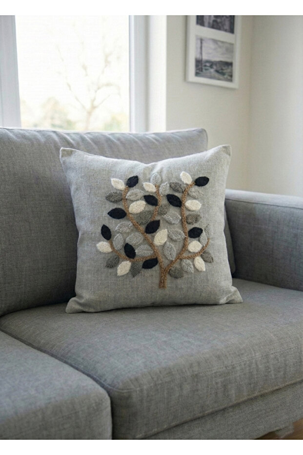 Hayal Dekoratif Punch Embroidery Pattern 3D Digital Printed Flower Leaf ...