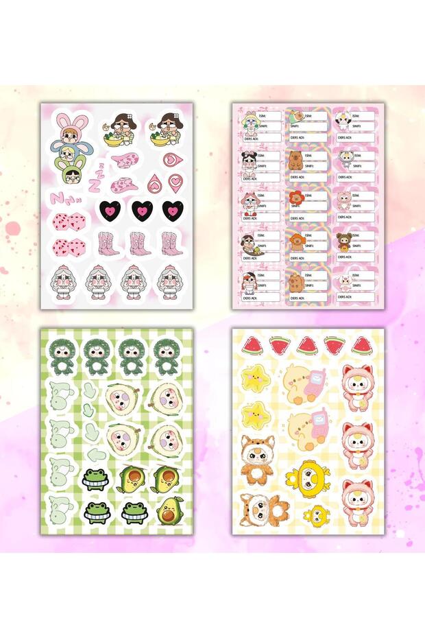 Bam Cute Baby My DIY Sticker Book 24 * 17 cm 16 Sayfa Özel Tasarım ...