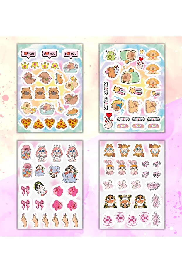 Bam Cute Baby My DIY Sticker Book 24 * 17 cm 16 Sayfa Özel Tasarım ...