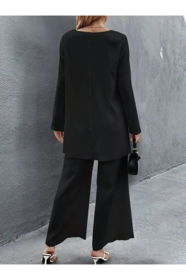 Genel Markalar Bupel Kadın Uzun Kollu Asimetrik Detaylı Salaş Sandy ...