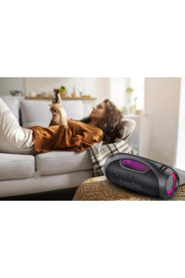 porodo Soundtec Rush Euphoric 60W Portable Bluetooth Speaker IPX6, USB ...
