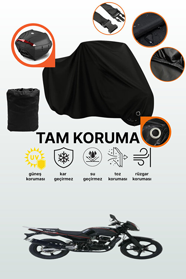 dokaca Black Rear Bag and Lock Compatible Kuba Faswind 200R Compatible ...
